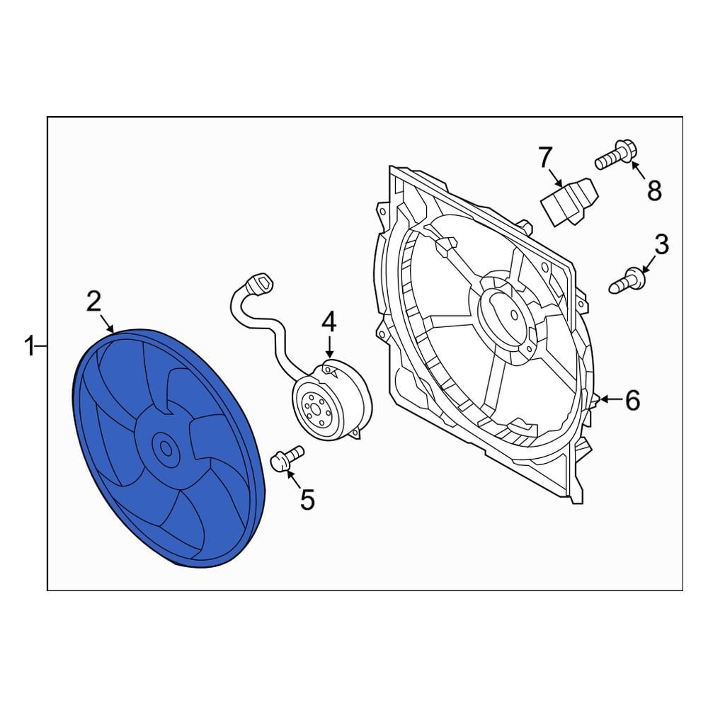 Kia OE 252313R000 - Engine Cooling Fan Blade