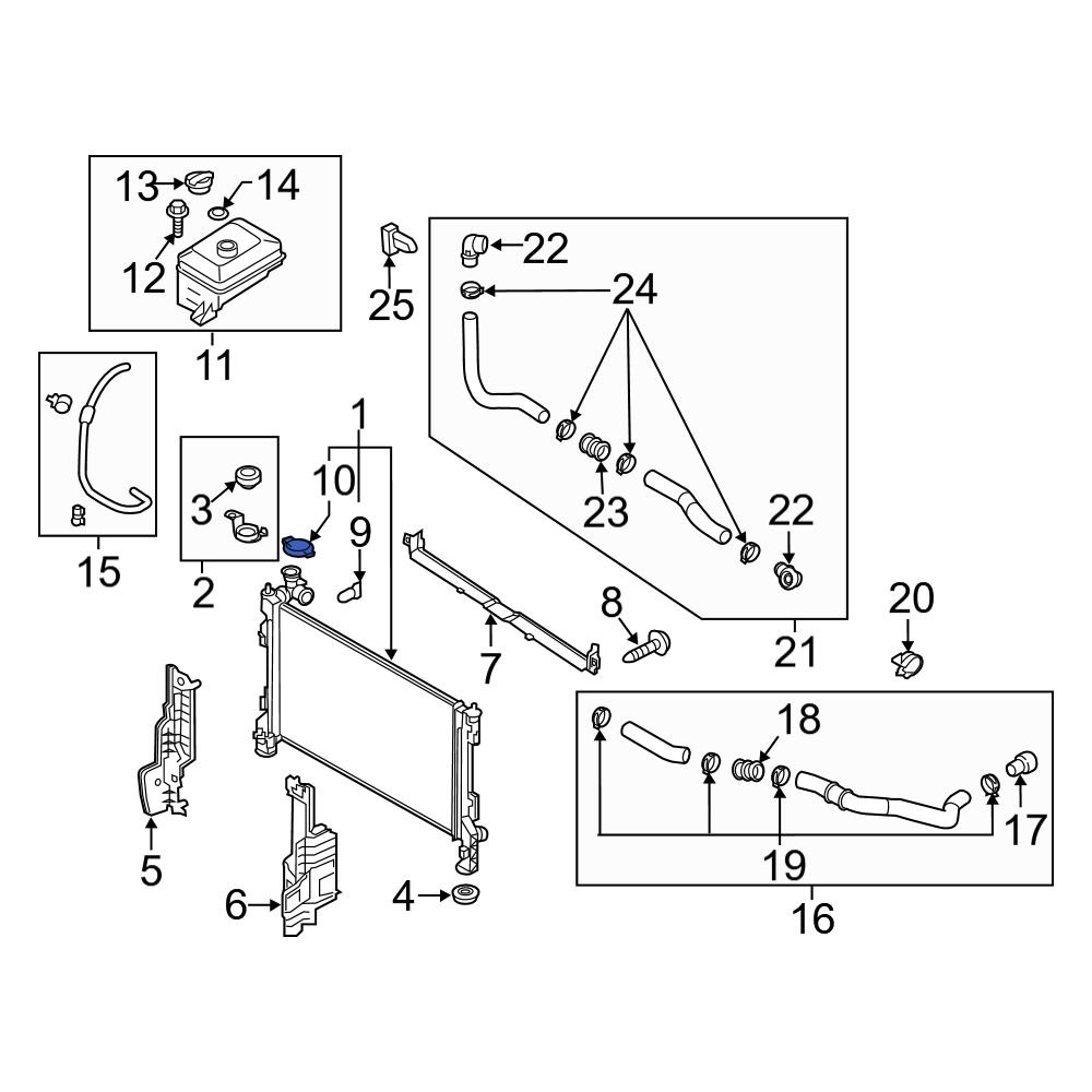 Kia OE 25330B1000 - Radiator Cap