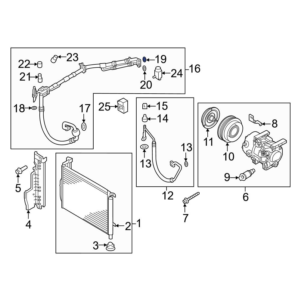 Kia OE 9769034340 - A/C Refrigerant Line O-Ring