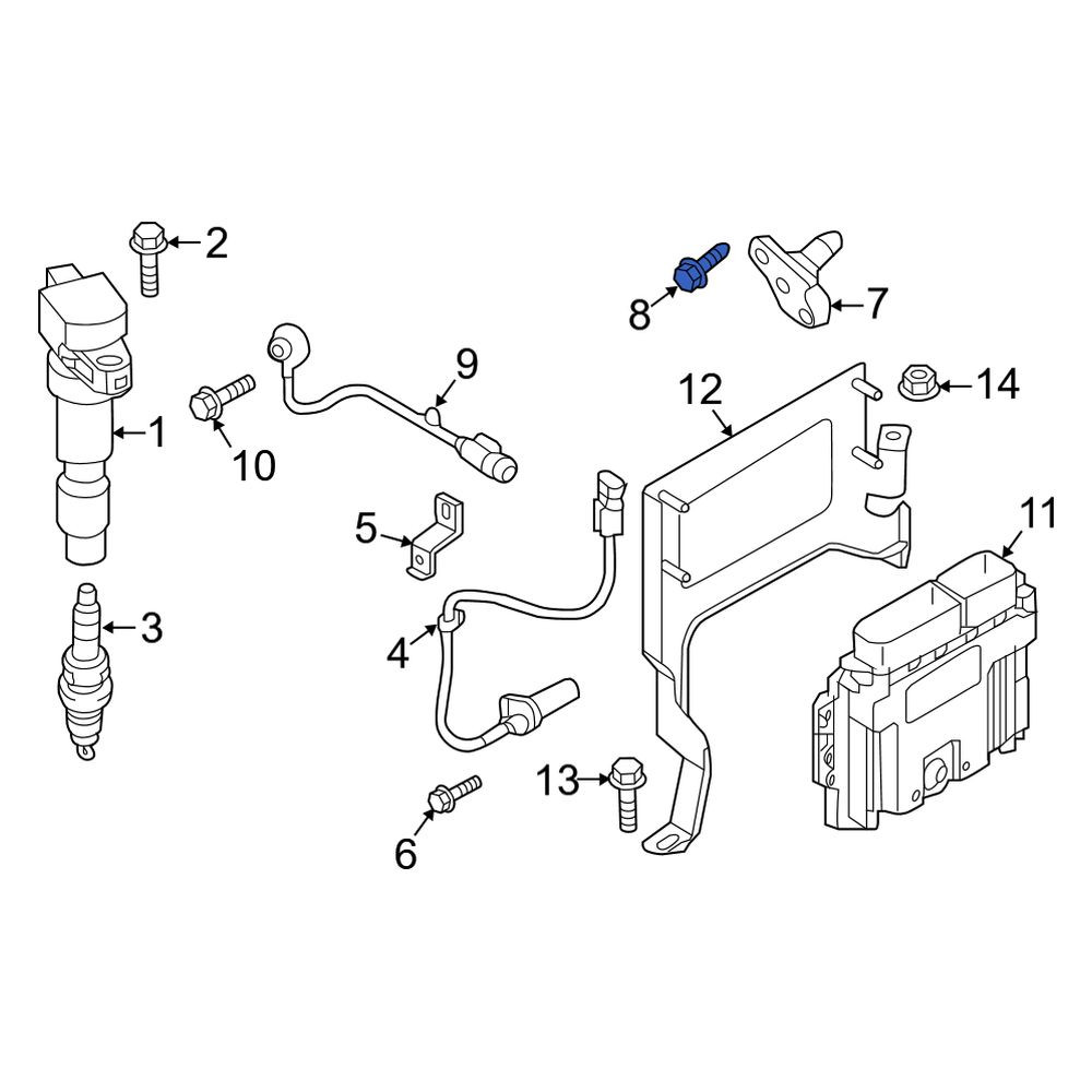 Kia OE 1140306166K - Rear Lower Bumper Cover Bolt