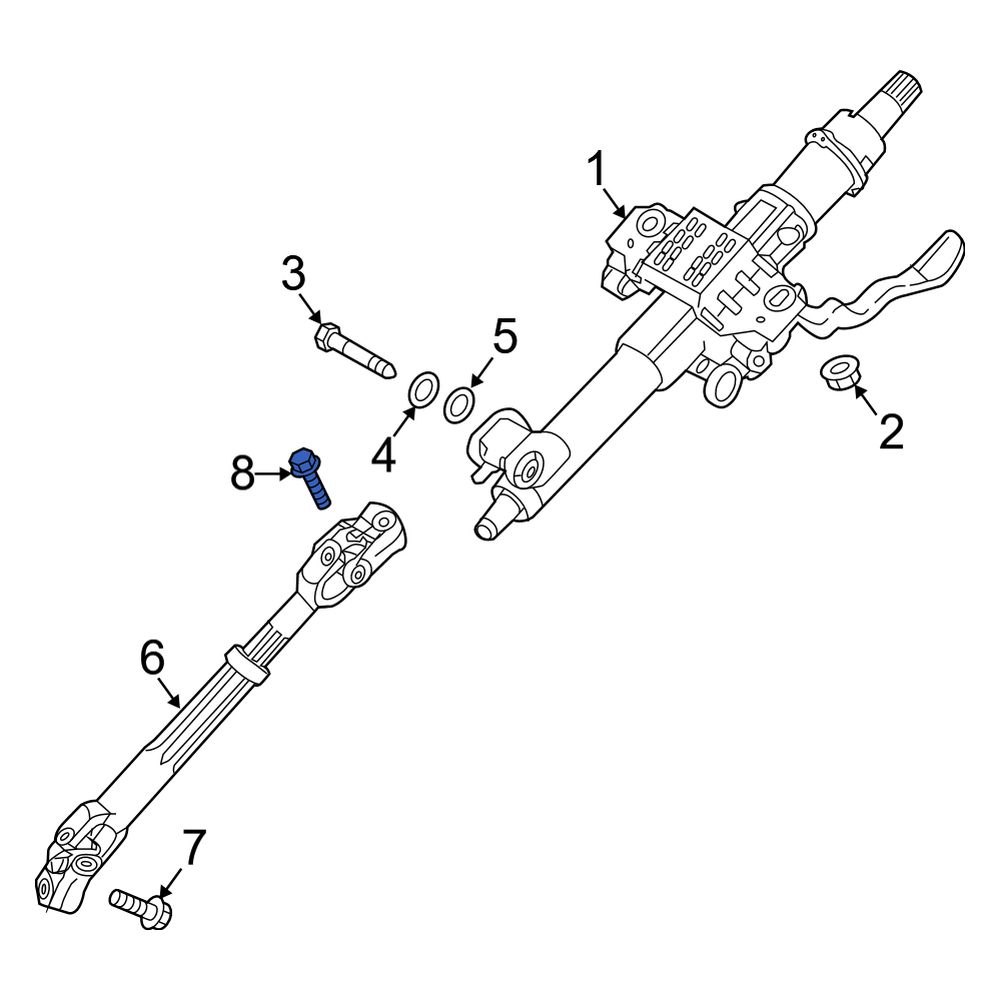 Kia OE 564153Q000 - Upper Steering Shaft Bolt