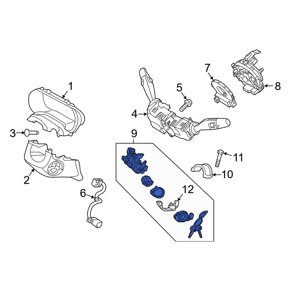 Kia OE 81900D5B00 - Ignition Lock Assembly