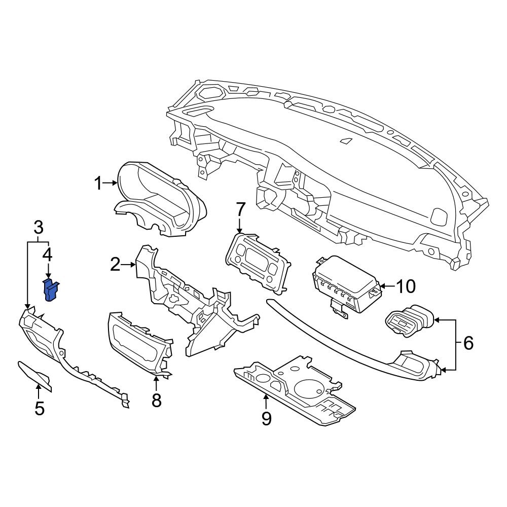 Kia OE 847472L000 - Wheel Arch Molding Clip