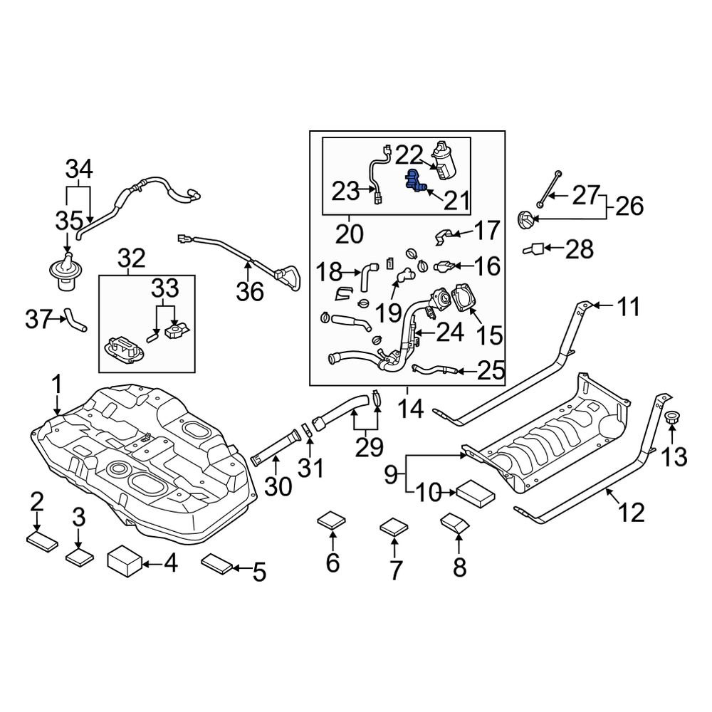 Kia OE 314533K600FFF - Vapor Canister Purge Solenoid