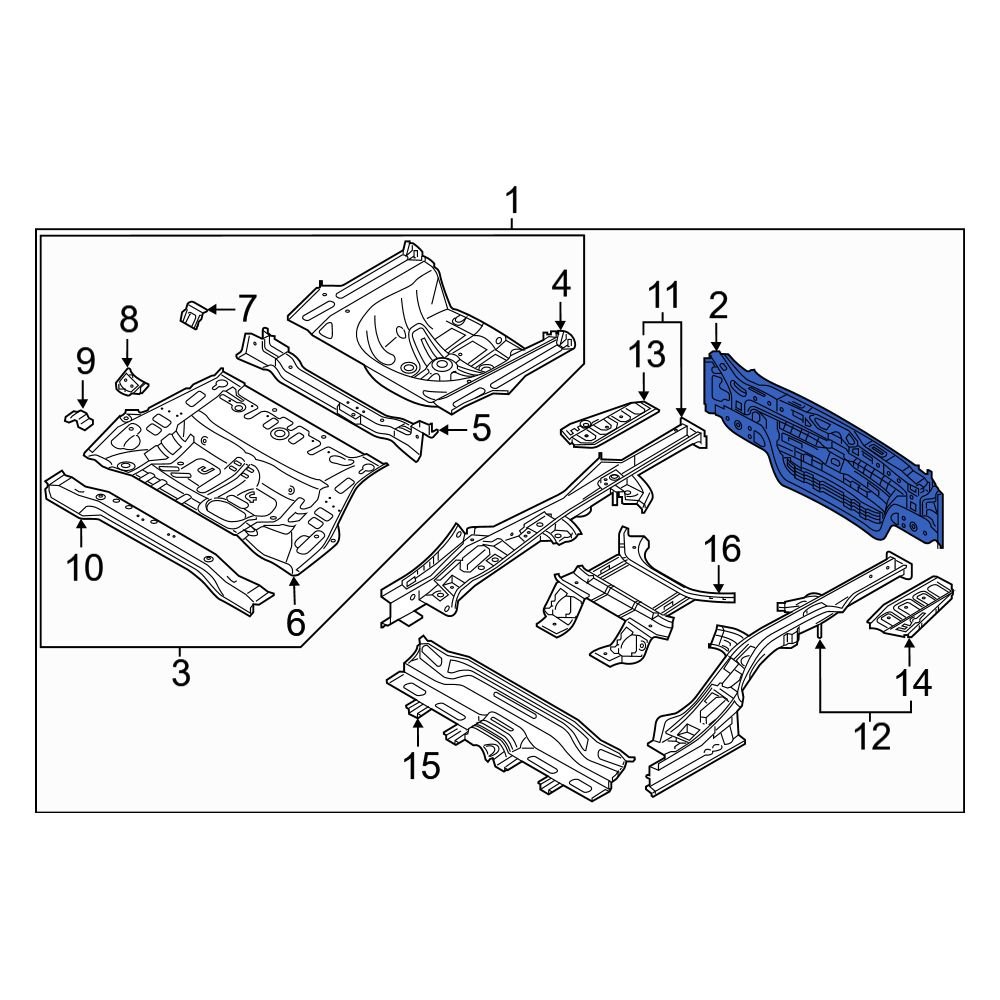 Kia OE 69100D4000 - Rear Rear Body Panel