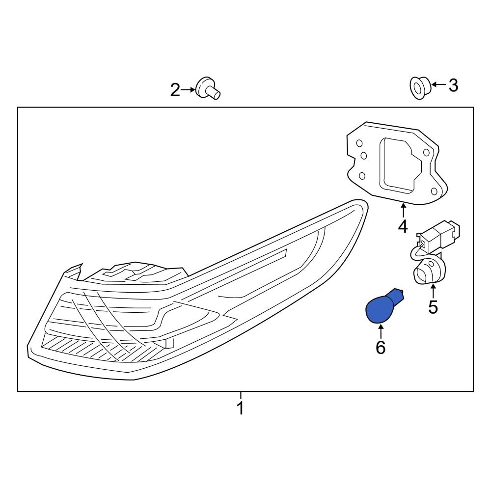 Kia OE 1864221007L - Rear Side Marker Light Bulb