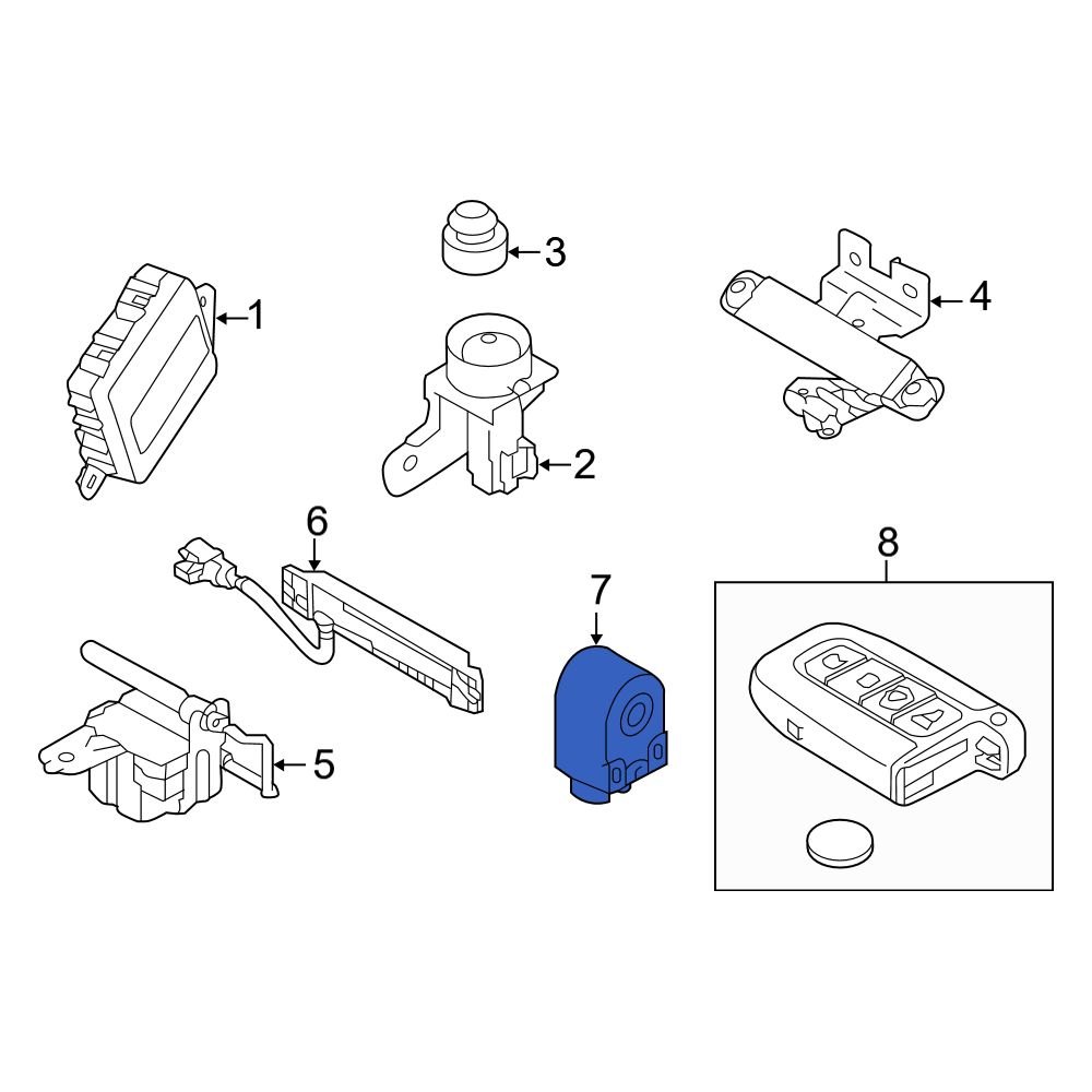 Kia OE 95710C1000 - Anti-Theft Alarm Siren