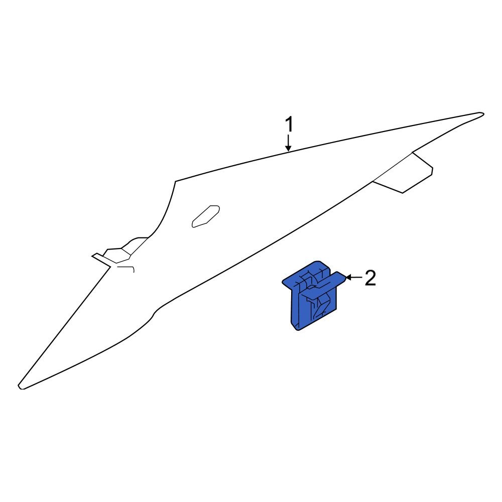 Kia OE 858393X000 - Rear Quarter Panel Trim Panel Clip