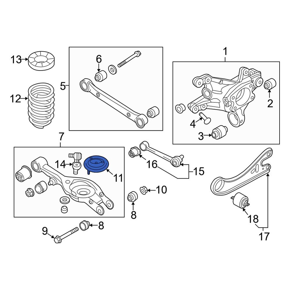 Kia OE 546233S000 - Front Upper Coil Spring Insulator