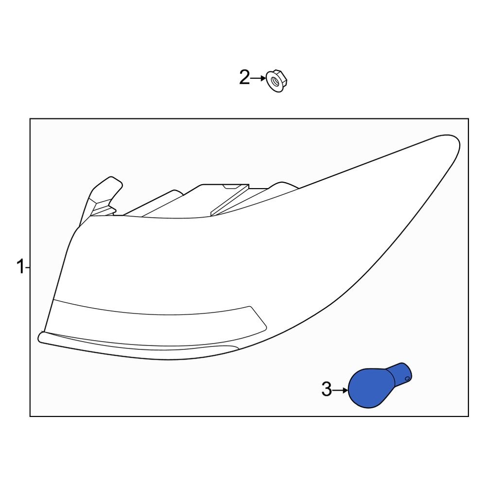 Kia OE 1864428088L - Rear Tail Light Bulb