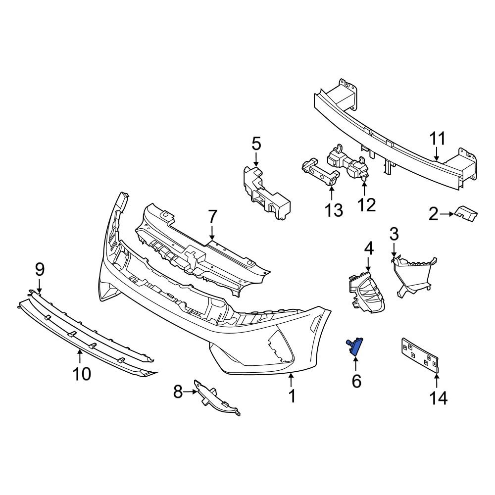 Kia OE 921A1L3000 - Front Left Side Marker Light
