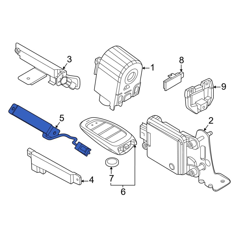 Kia OE 95460L2000 - Keyless Entry Antenna