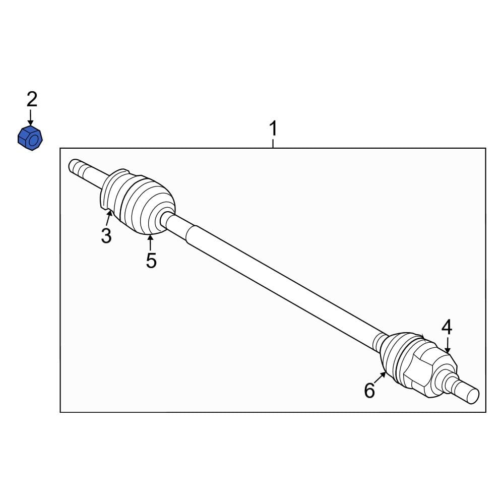 Kia OE 495514T000 - CV Joint Nut