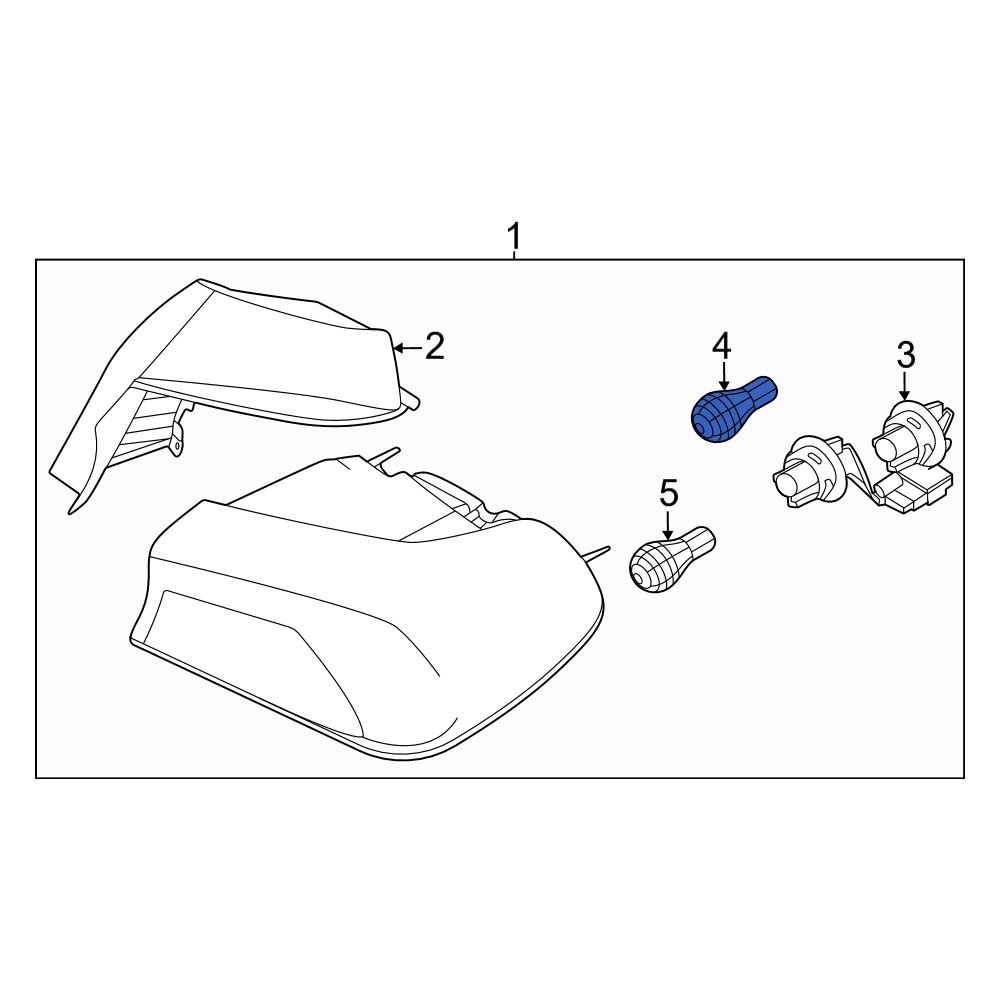 Kia OE 1864421058L - Rear Tail Light Bulb