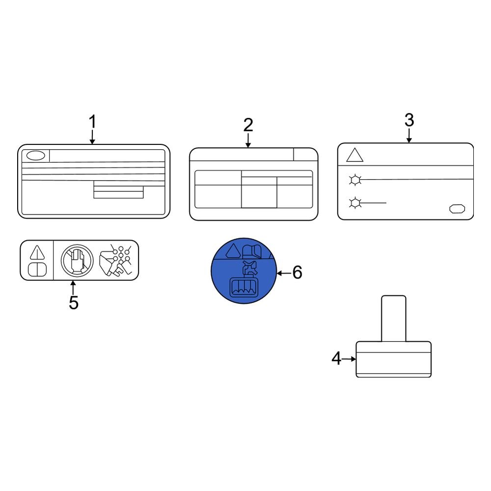Kia OE 25328B1000 - Caution Label