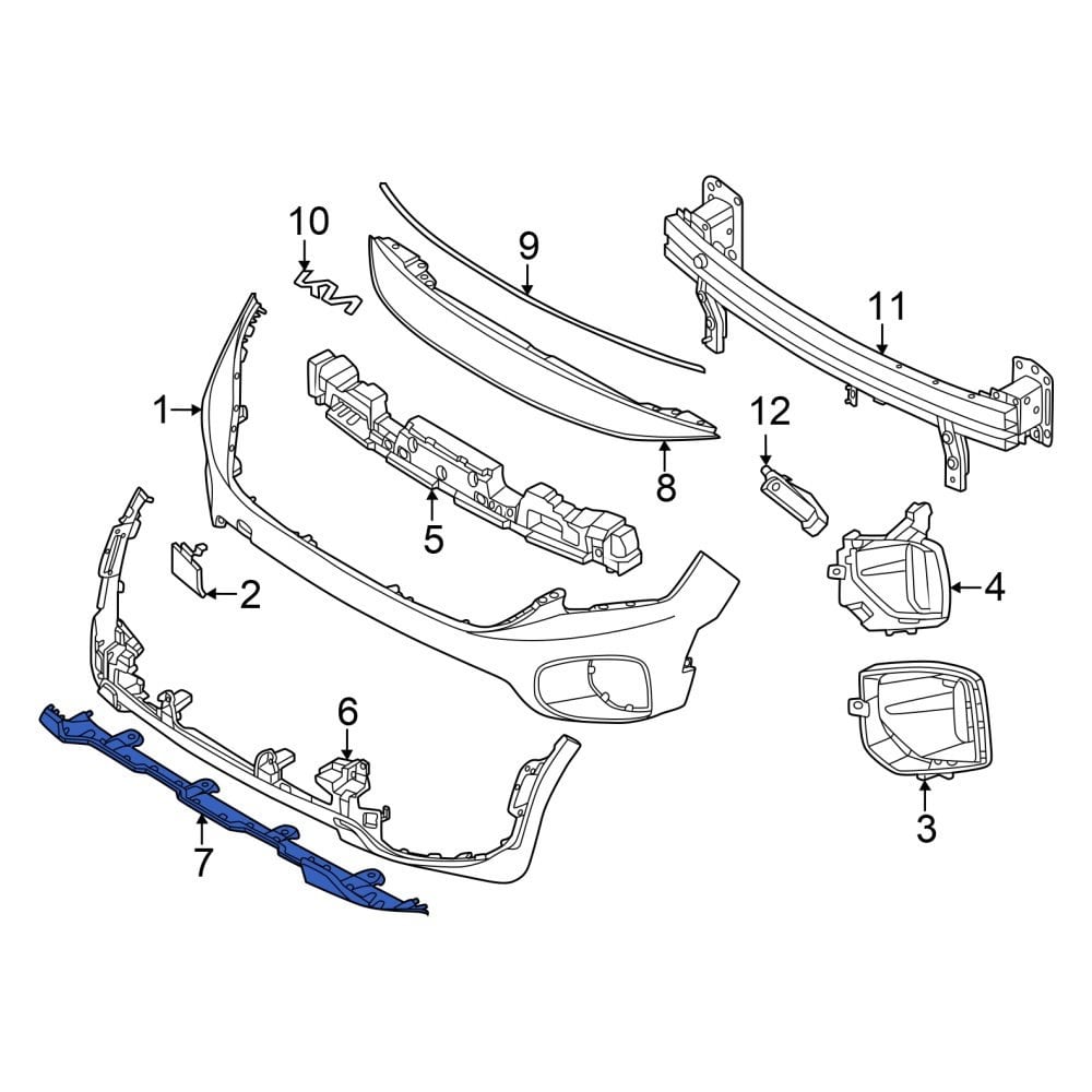 Kia OE 86577Q5810 - Front Valance Panel