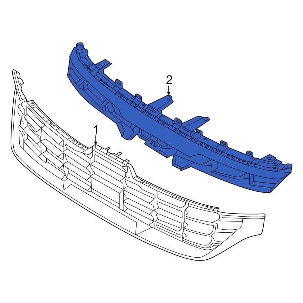 Kia OE 86370Q5540 - Front Grille Molding