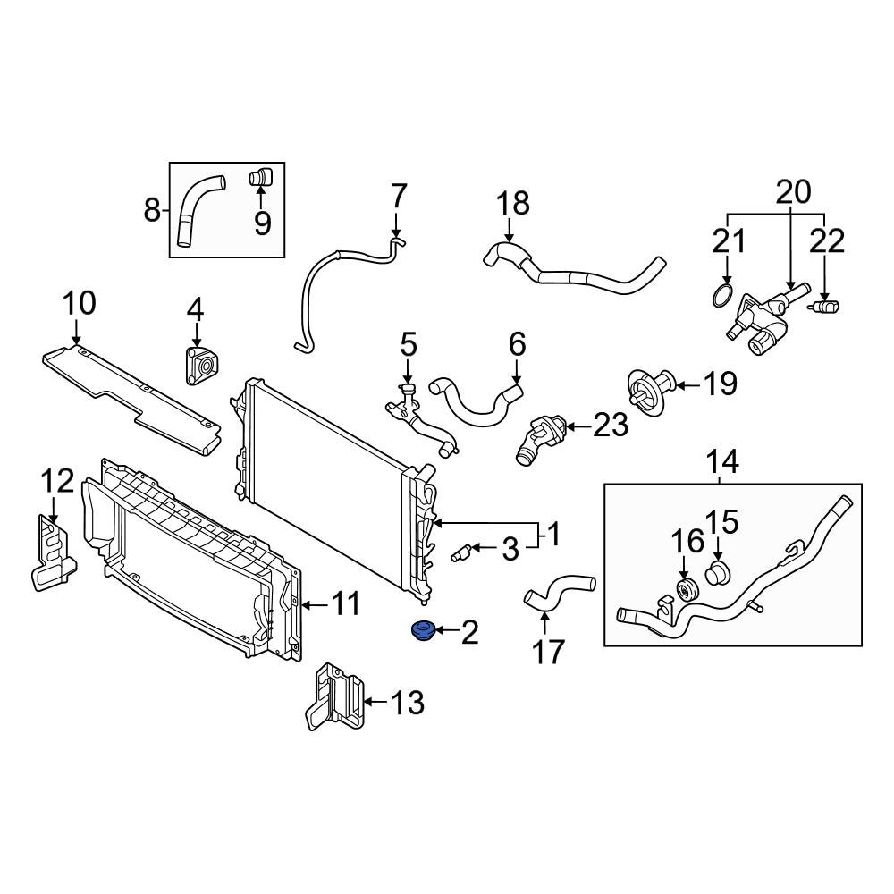 Kia OE 25336F2000 - Radiator Insulator