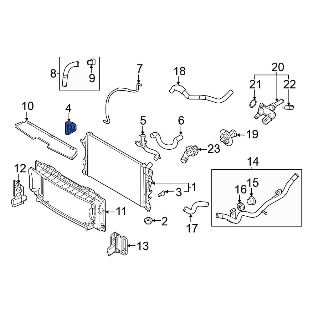 Kia OE 25333F2000 - Radiator Mount Bracket