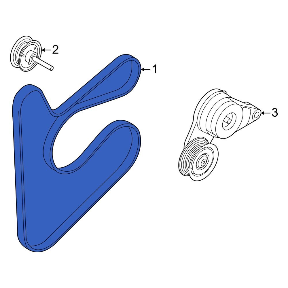 Kia OE 252122E310 - Serpentine Belt