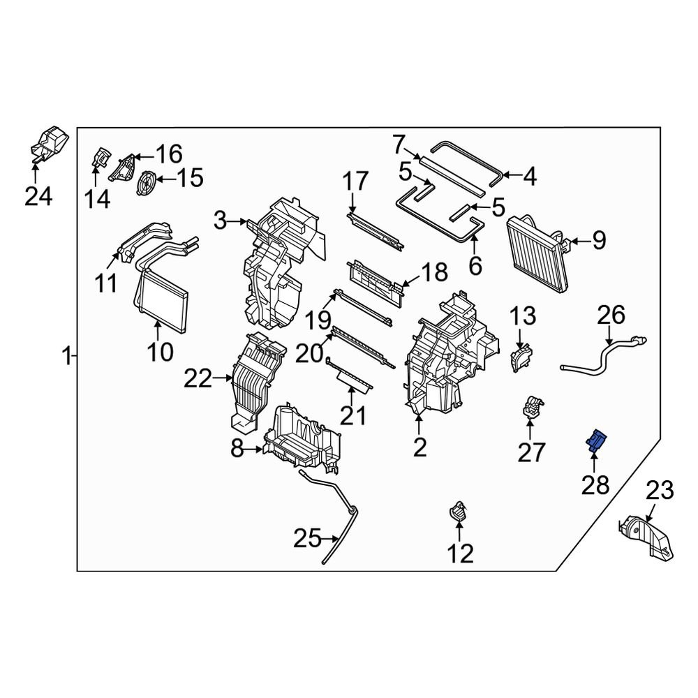 Kia OE 971573T000 - HVAC Air Inlet Door Actuator
