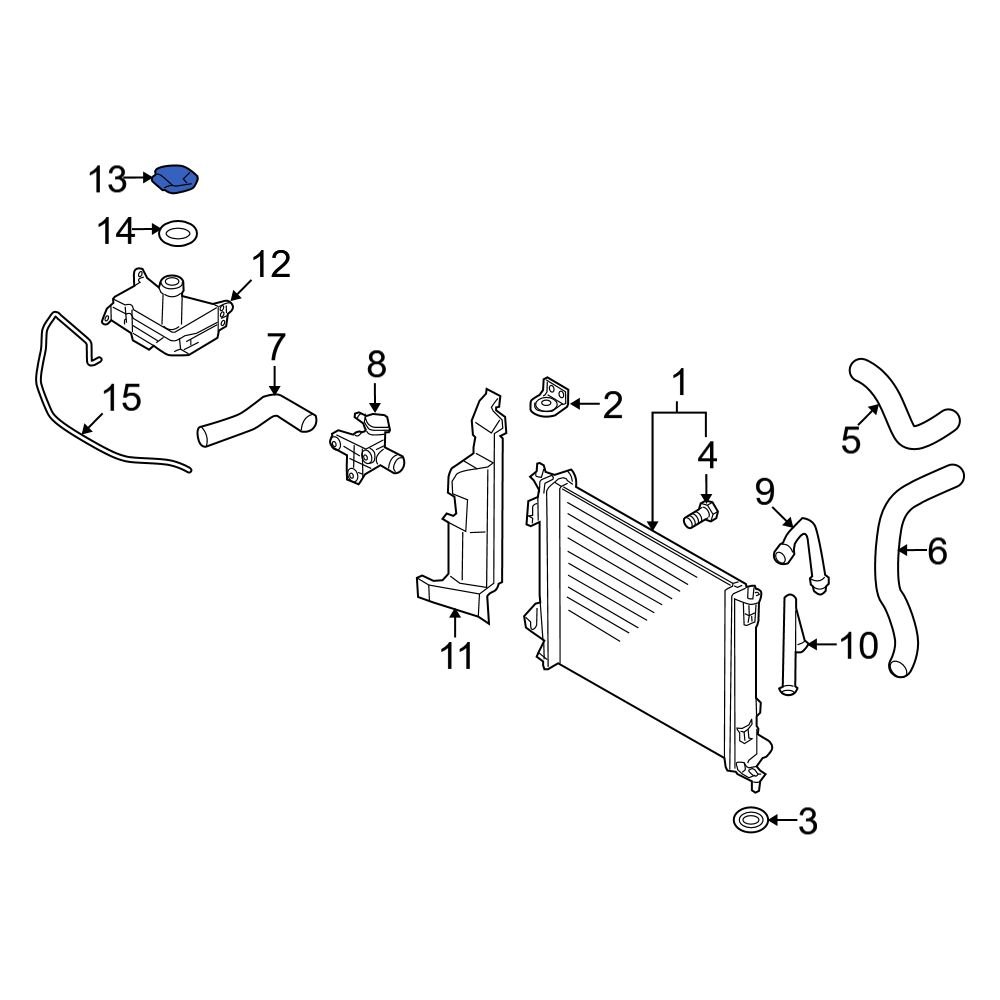 Kia OE 2544126100 - Engine Coolant Reservoir Cap