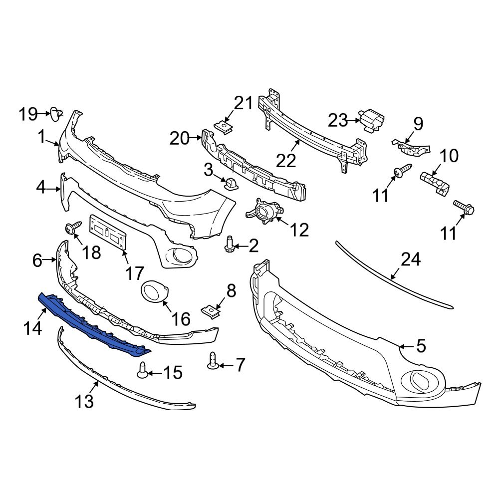 Kia OE 86565B2500 - Front Powertrain Skid Plate