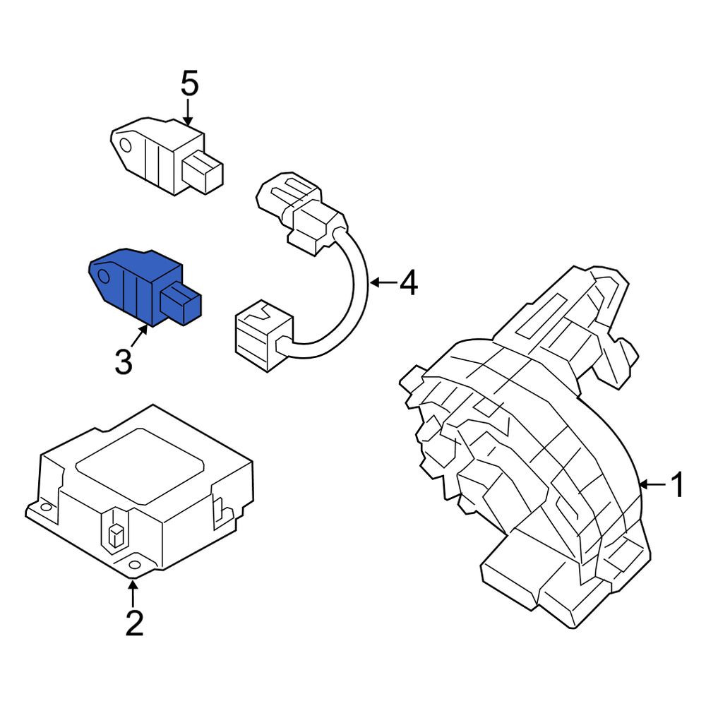 Kia OE 959202T100 - Front Air Bag Impact Sensor