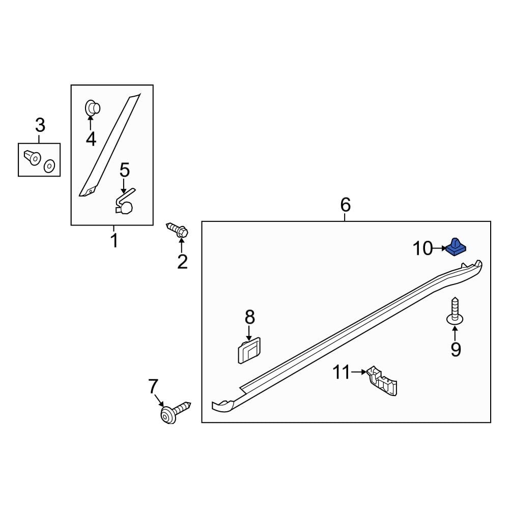 Kia OE 8775837000 - Rocker Panel Molding Grommet