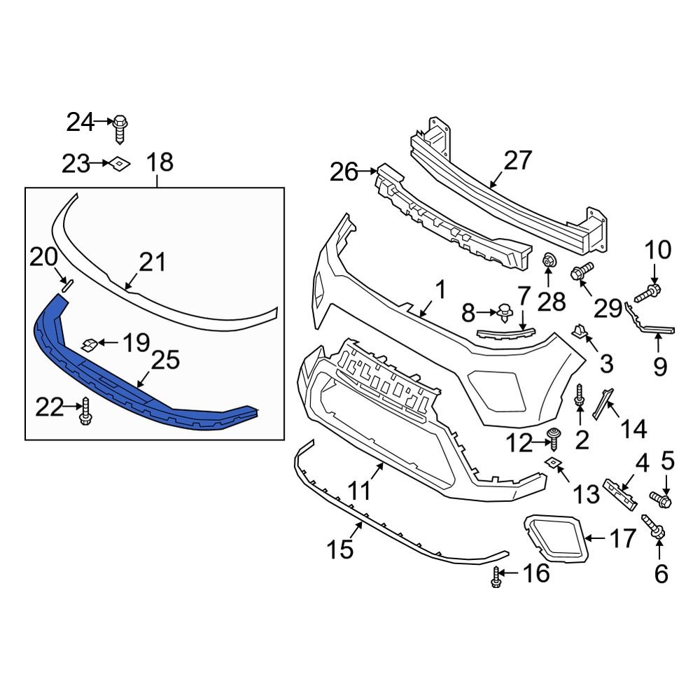 Kia OE 86391K0001 - Front Radiator Support Access Cover