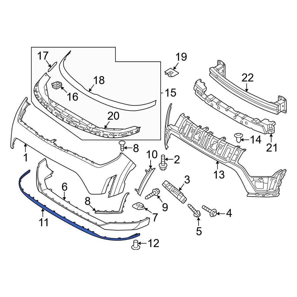 Kia OE 86591K0AA0 - Front Valance Panel