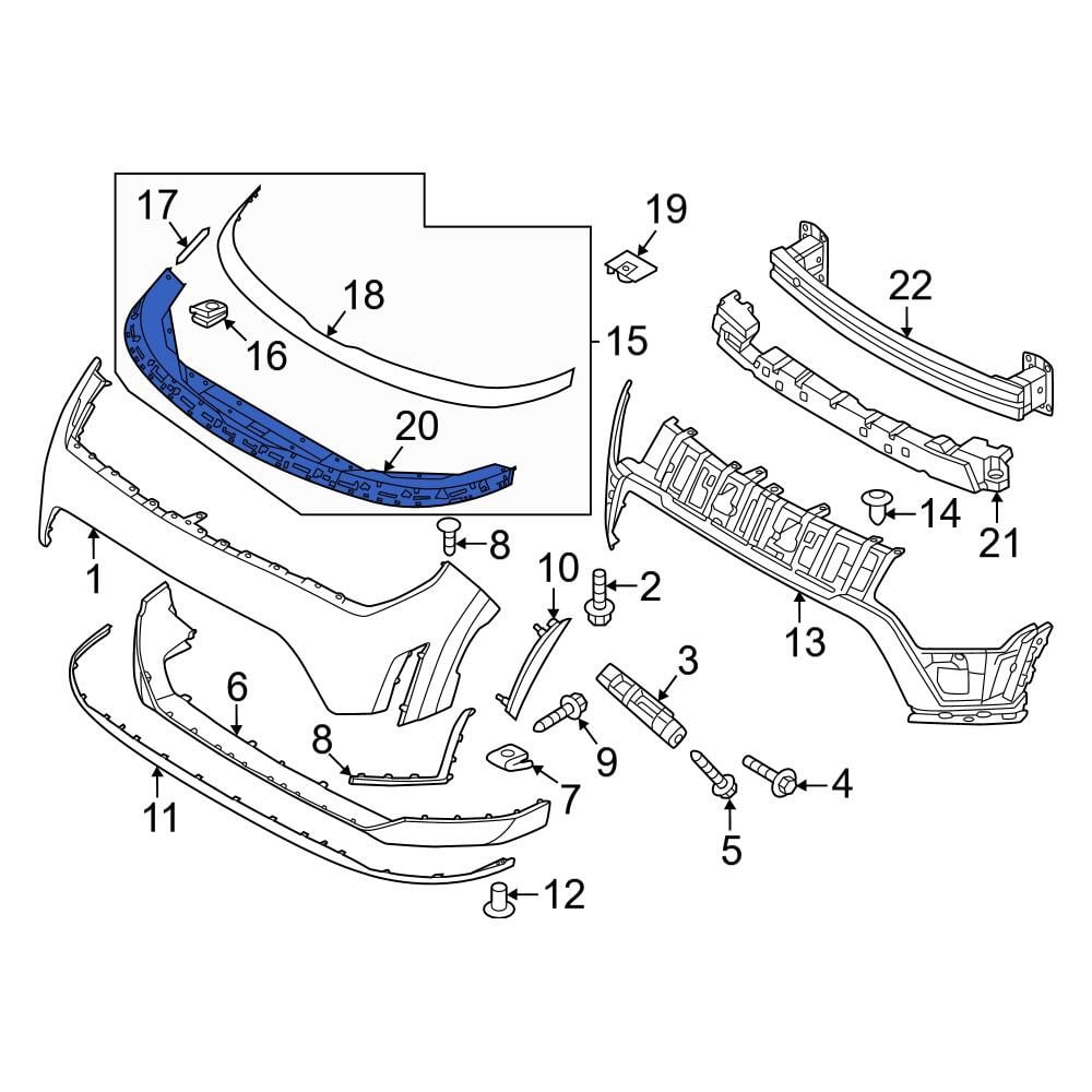 Kia OE 86391K0001 - Front Radiator Support Access Cover