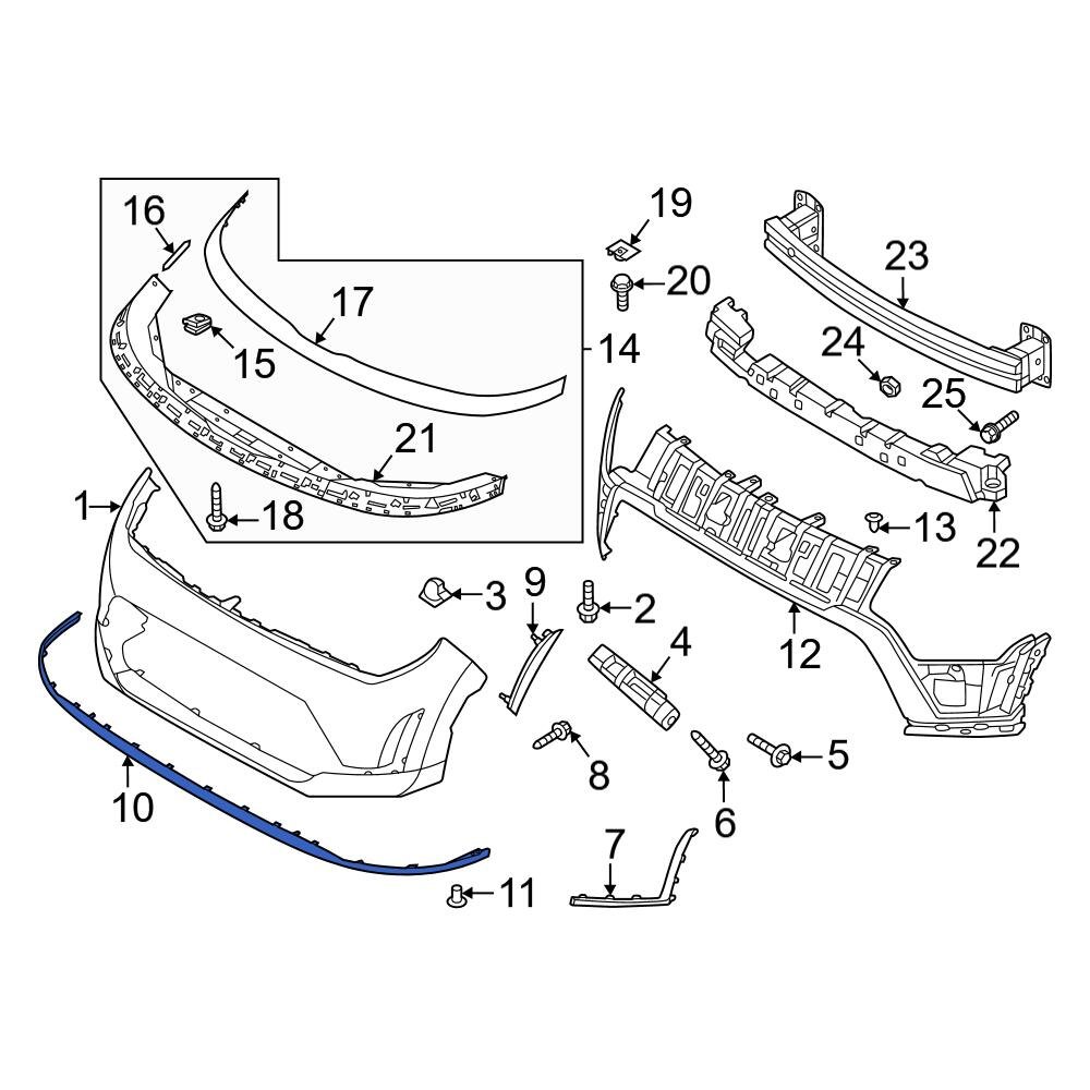 Kia OE 86591K0AA0 - Front Valance Panel