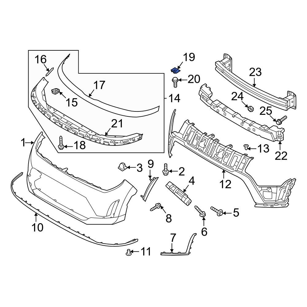 Kia OE 86392K0001 - Front Bumper Cap