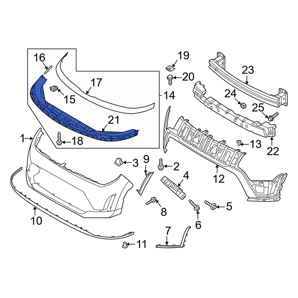 Kia OE 86391K0001 - Front Radiator Support Access Cover