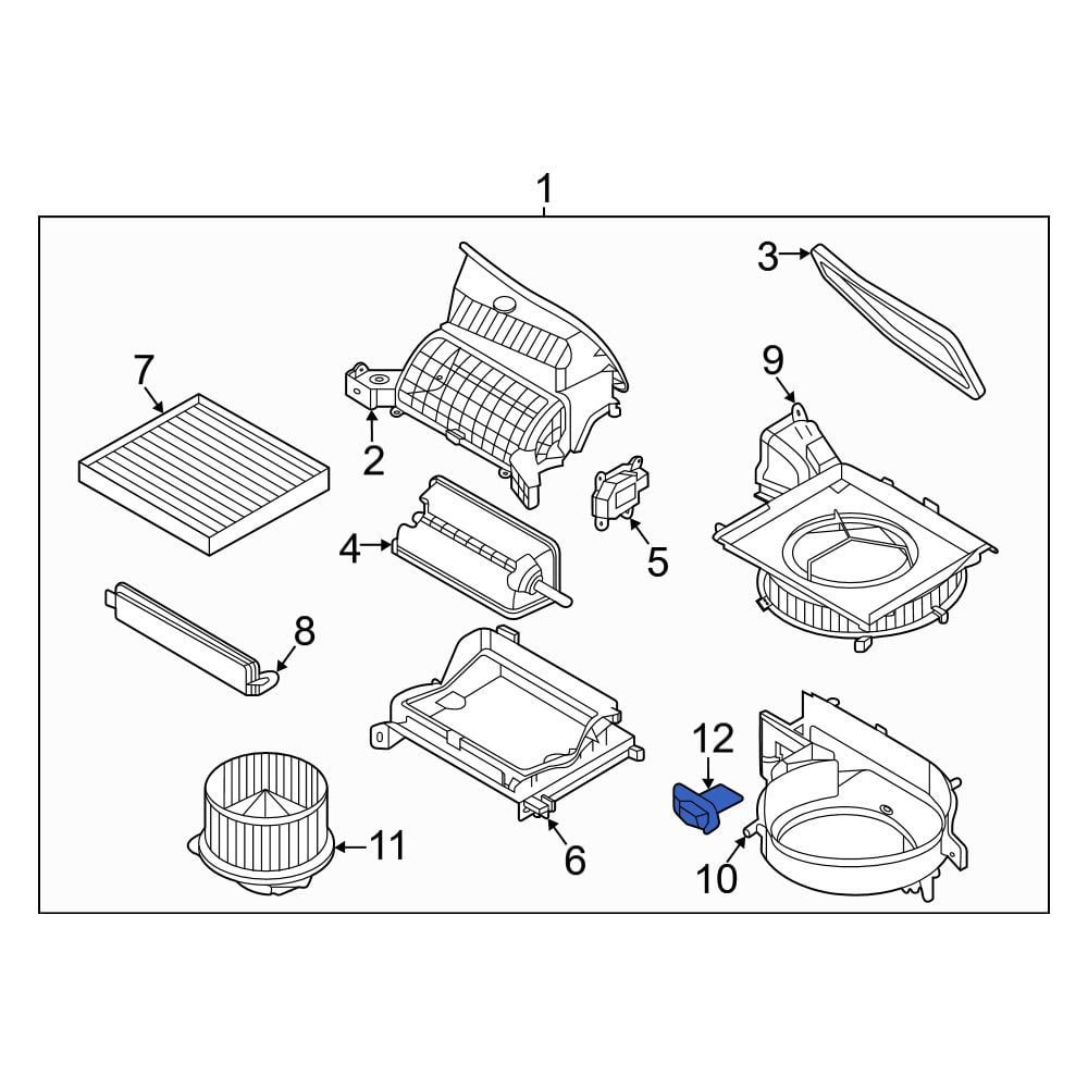 Kia OE 97128D1000 - HVAC Blower Motor Resistor