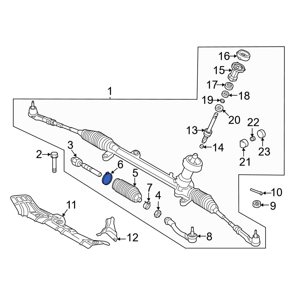 Kia OE 577223M900 - Inner Rack and Pinion Bellows Clamp