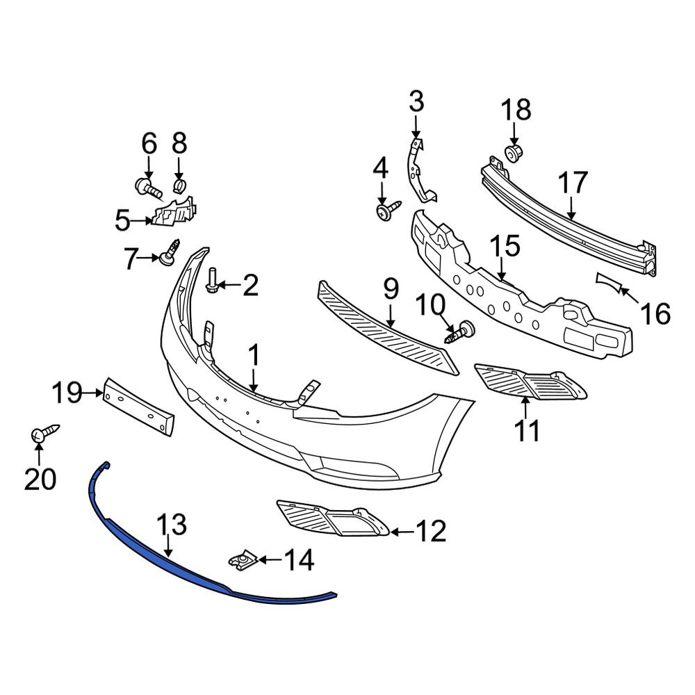 Kia OE 865901M000 - Front Spoiler