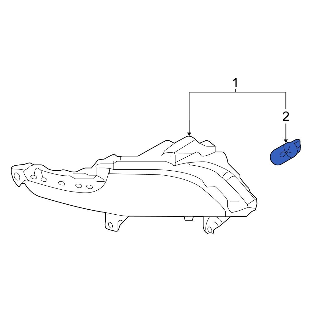 Kia OE 1864935009L - Front Fog Light Bulb