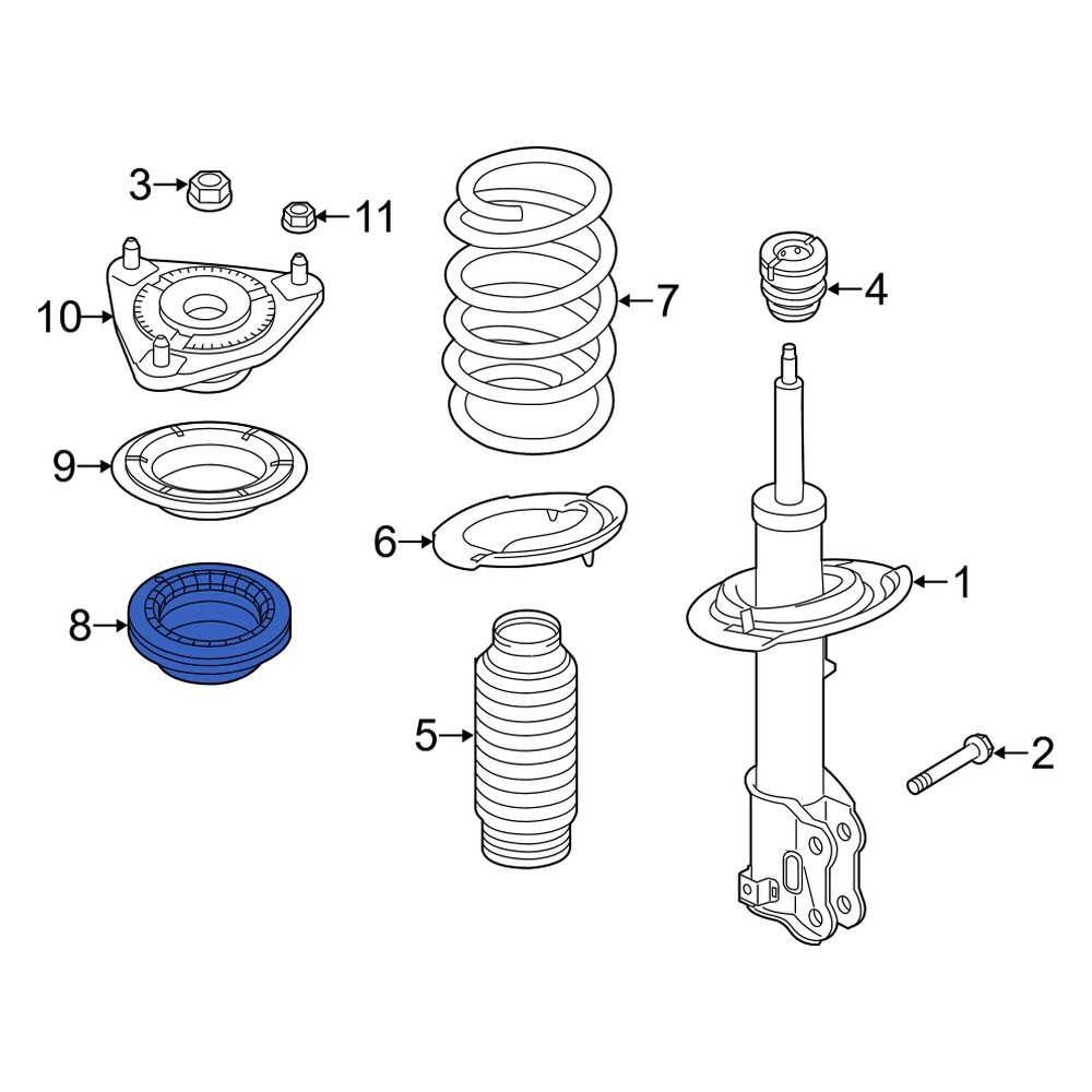 Kia OE 546123S050 - Front Suspension Strut Bearing