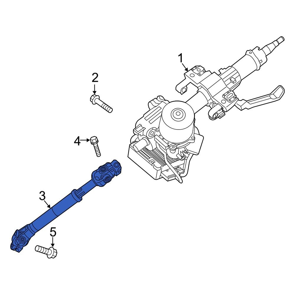Kia OE 564003X002 - Steering Shaft
