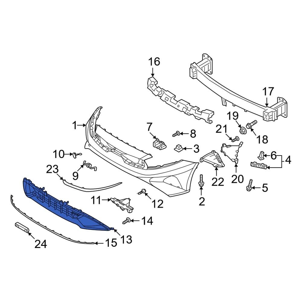 Kia OE 86530M7600 - Front Lower Grille