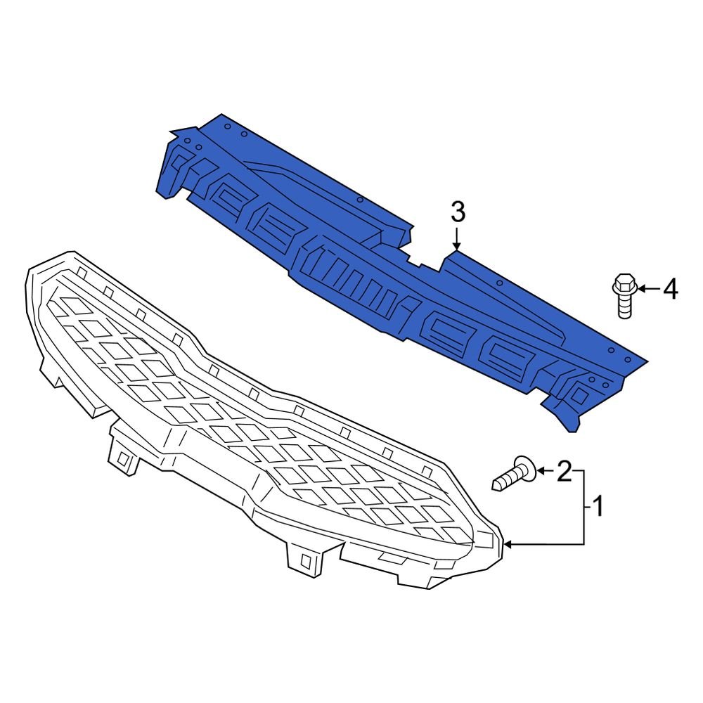 Kia OE 86370M7500 - Front Radiator Support Access Cover
