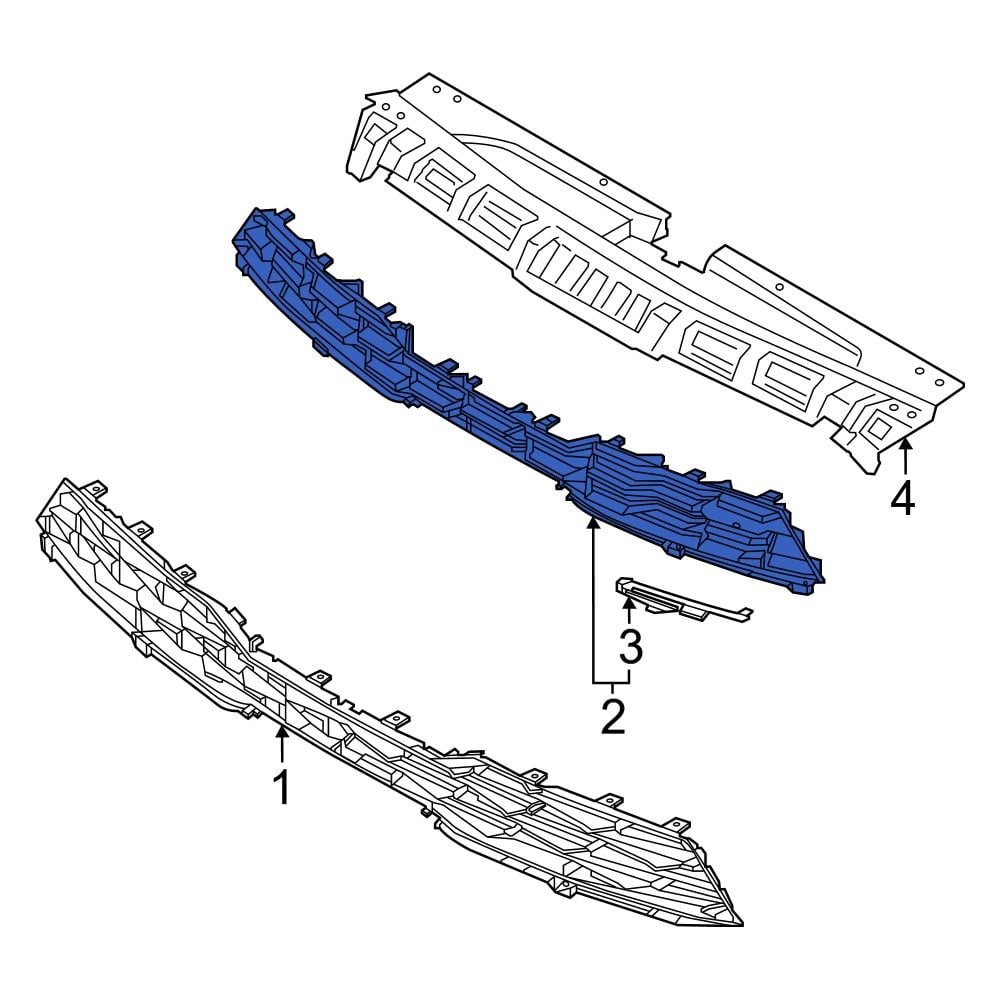 Kia OE 86350M6600 - Front Grille