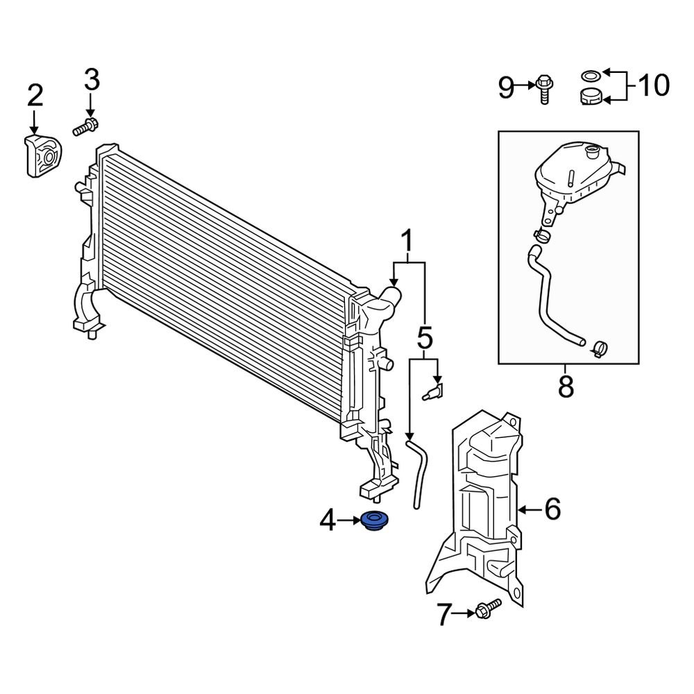 Kia OE 25336F2000 - Radiator Insulator