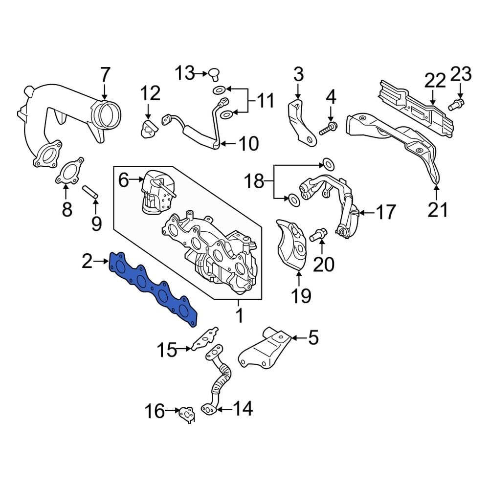 Kia OE 282822B700 - Turbocharger Gasket