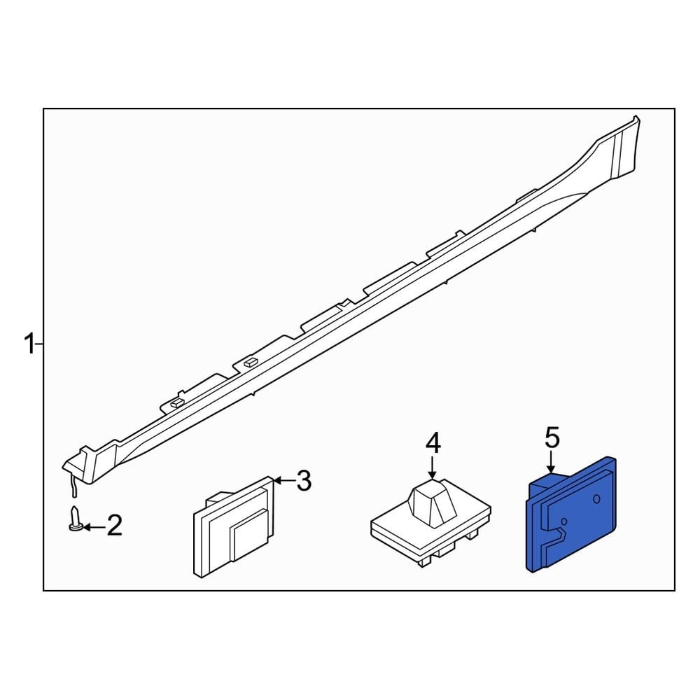 Kia OE 87716F2500 - Rocker Panel Molding Clip