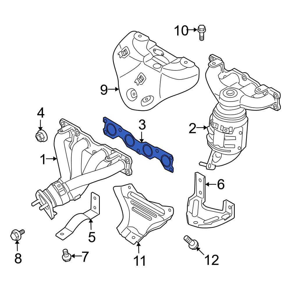 Kia OE 2852125020 - Exhaust Manifold Gasket