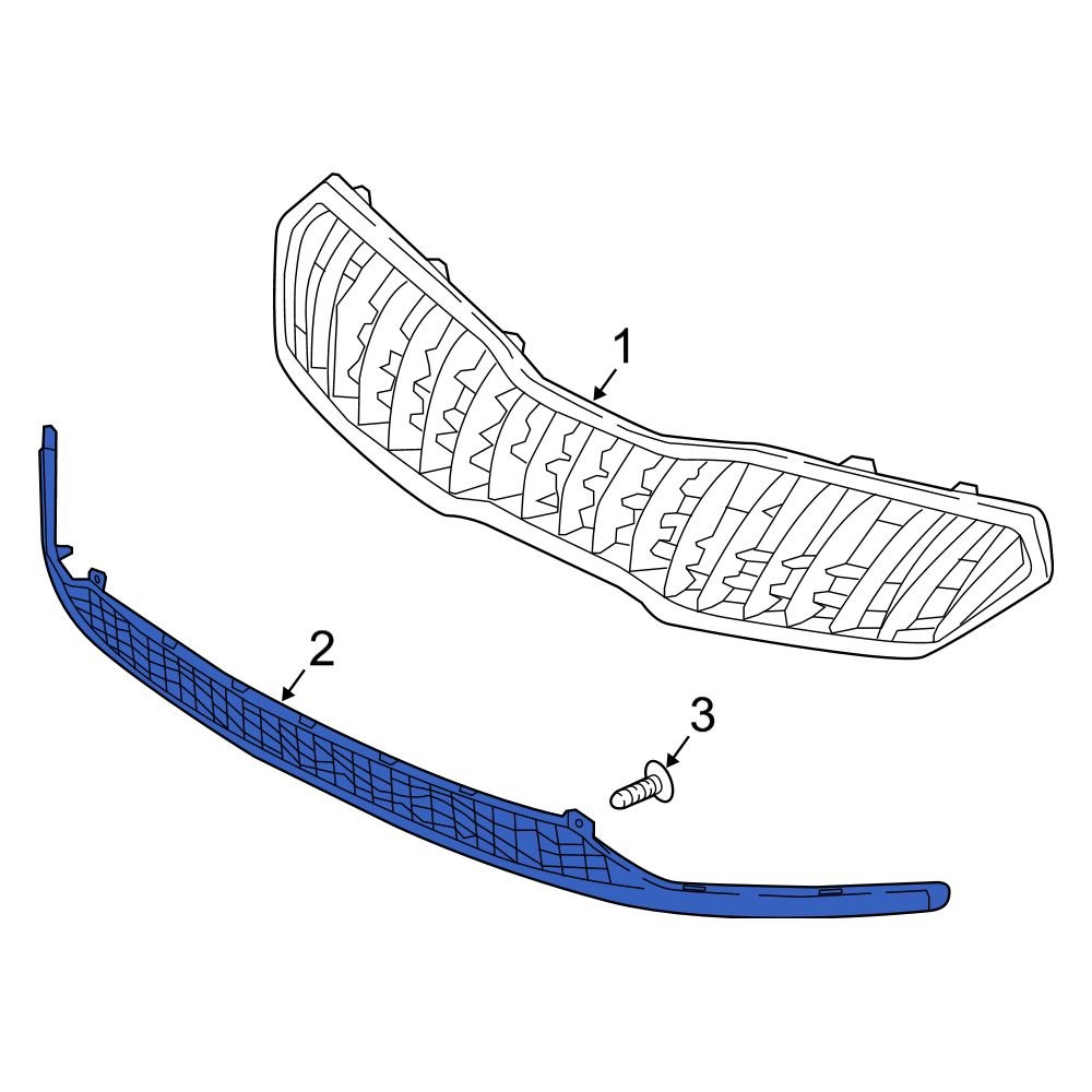 Kia OE 86522A7000 - Front Lower Grille