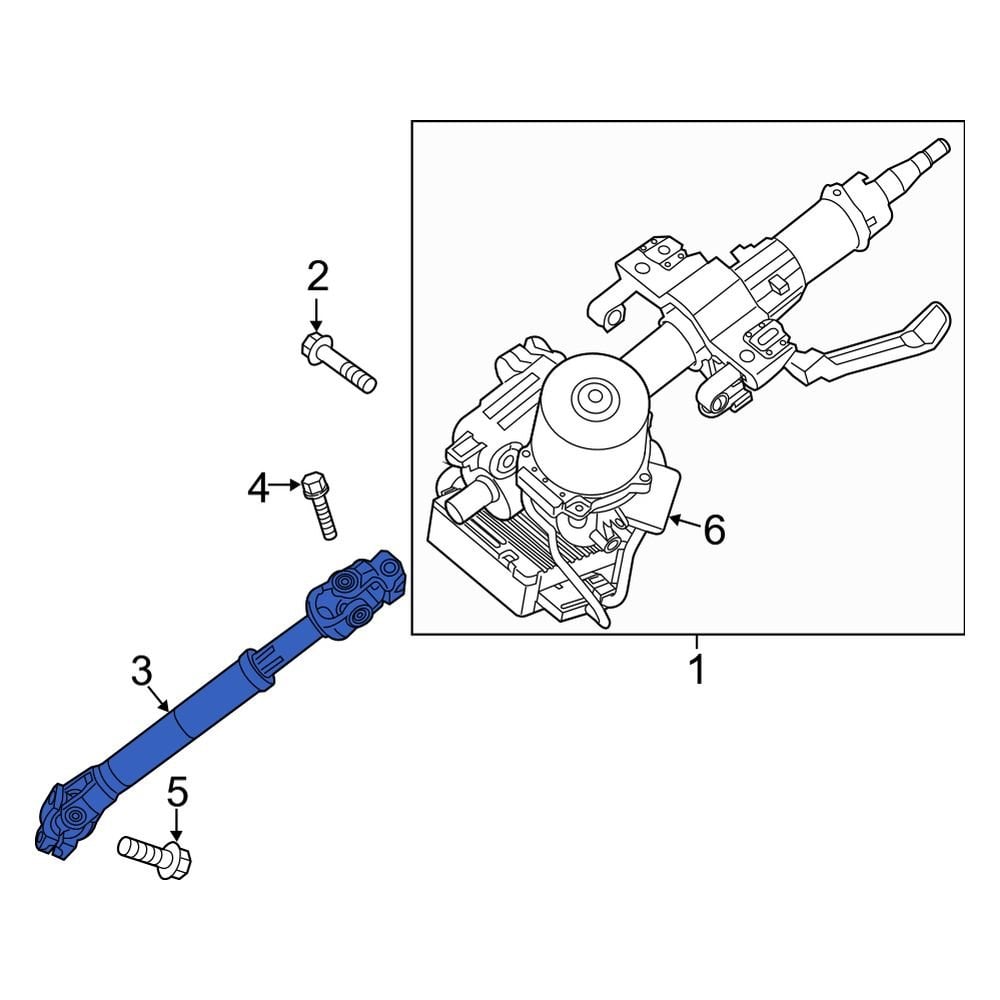 Kia OE 564003X002 - Steering Shaft